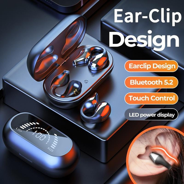 Original 5.0 Bluetooth Bone Conduction Headset 2023, Open Ear Clip ...