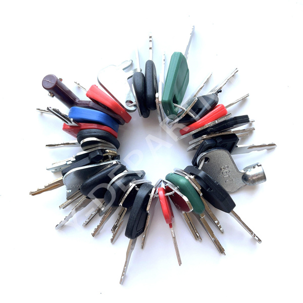 42 Keys Heavy Equipment/Ignition Construction Master Key Set Compatible ...