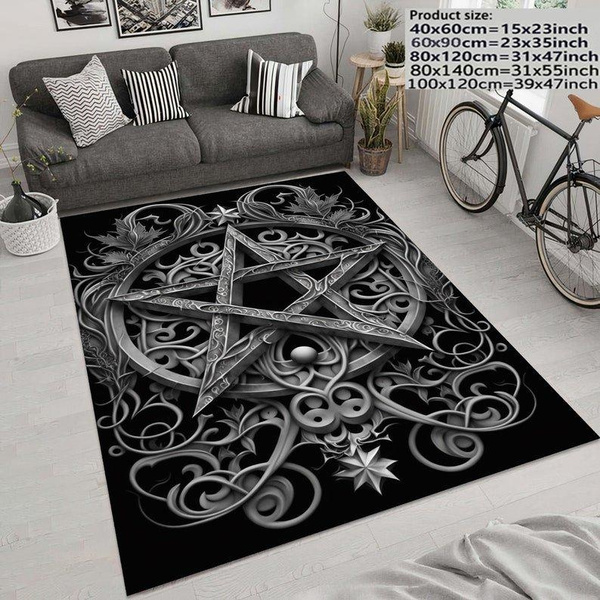 Pentagram Rug, The Star Rug, Satan Rug,Devil Rug,Satanic Carpet Magic ...