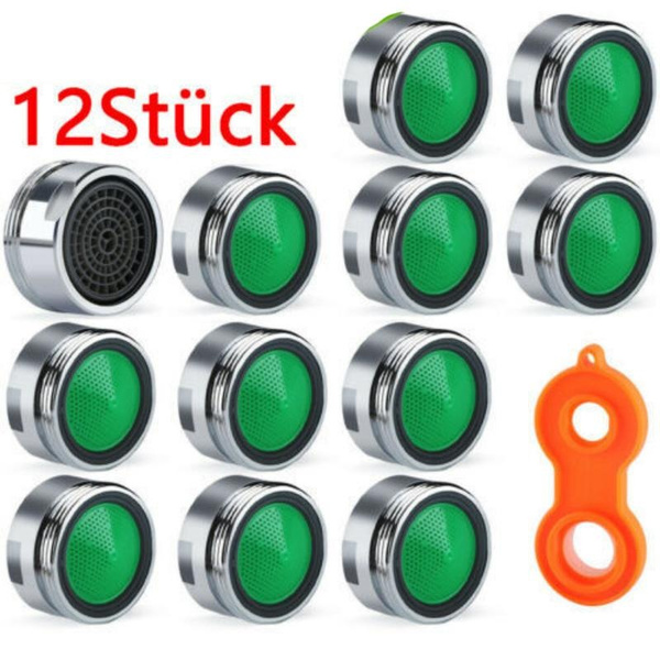 10/12pcs M24 Water Saving Faucet Tap Aerator Replaceable Filter Mixed ...