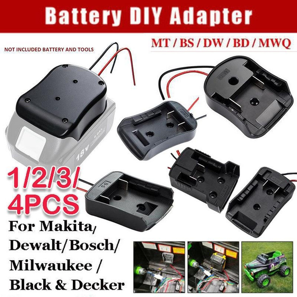1/2/3/4PCS Newest Upgrade DIY Battery Adapter for Makita/Dewalt/Bosch ...