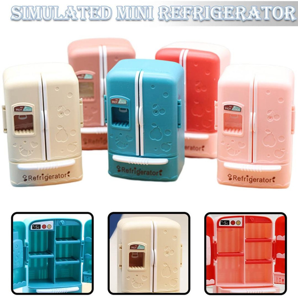 New Dollhouse Refrigerator Mini Fridge Toy Miniatures Kitchen Furniture ...