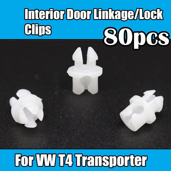 80X Door Lock Rod Conector Linkage Clips For VW T4 Front Rear Interior ...