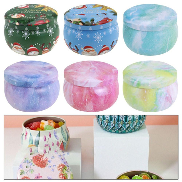 2pcs New for Cream Balm Metal Box Candle Jars Tea Cans Refillable ...