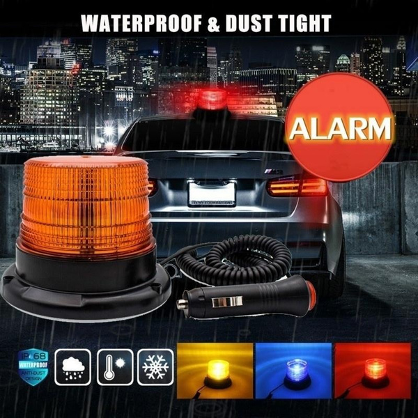 12V LED Car Truck School Bus Roof Top Warning Flash Beacon Strobe ...