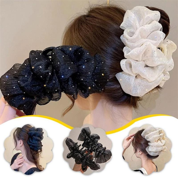 2Pcs Bow Bubble Clips, Claw Clips For Thick Hair, Thick Hair Claw Clips ...