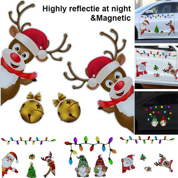 Christmas car stickers personalized cartoon cute creative car stickers ...