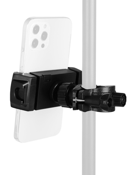 Universal Microphone Mic Stand Phone/Tablet Holder, Fits Devices from ...