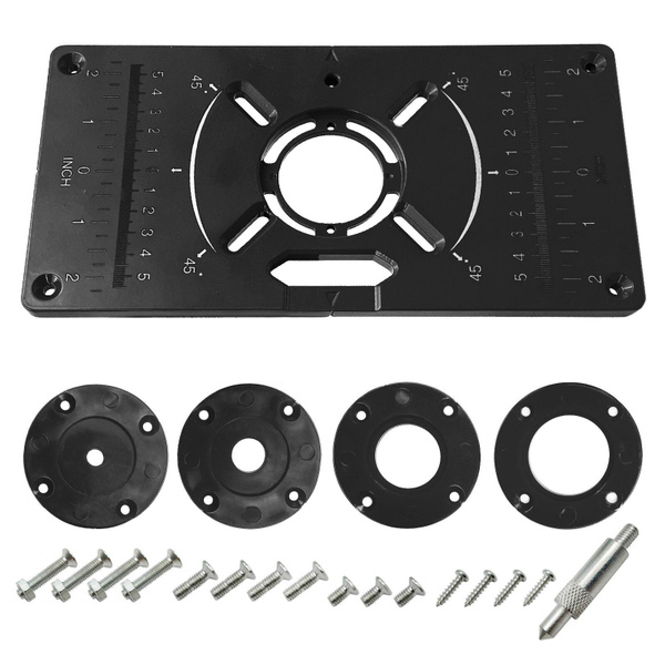 Carpinte Router Table Insert Plate Woodworking Benches Aluminium Wood ...