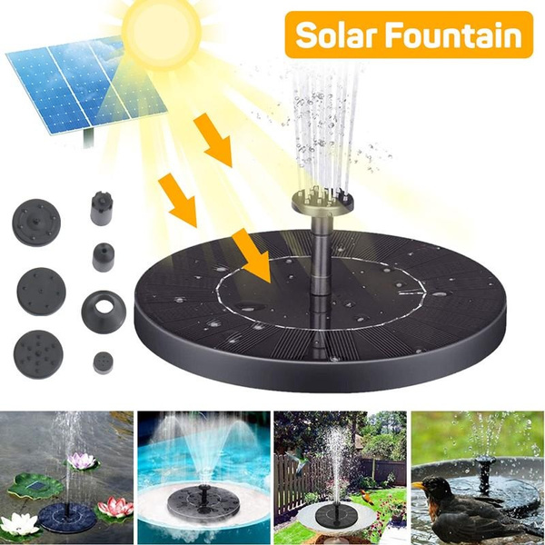Mini Solar Fountain Garden Pool Solar Floating Water Fountain For Fish ...