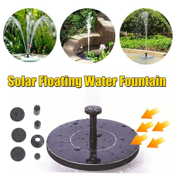 Mini Solar Fountain Garden Pool Solar Floating Water Fountain For Fish ...