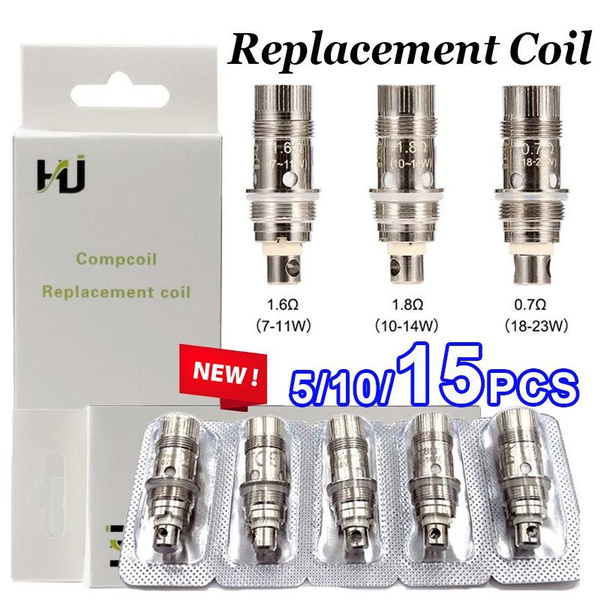 5/10/15PCS Nautilus Coil 0.7ohm 1.6ohm 1.8ohm Bottom Vertical BVC Coil for Aspire Nautilus Mini ...