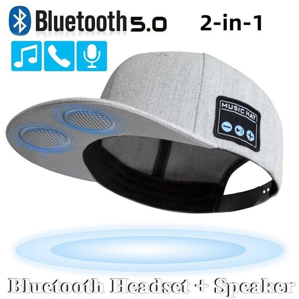 Wireless Bluetooth Headset Baseball Cap with Speaker Outdoor Music ...