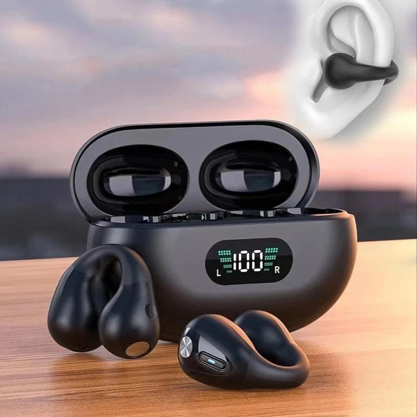 Air Conduction Bluetooth 5.3 Earphone Wireless Ear Clip Headphones Ear ...