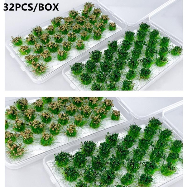 Box Static Shrub Grass Model Miniature Plant Bush Materials For Diy ...