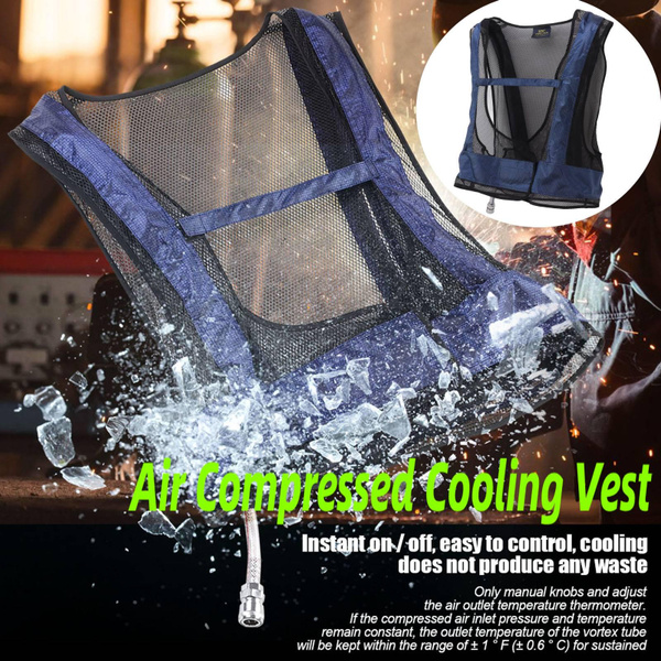 Air Conditioner Waistcoat Vortex Tube Air Compressed Cooling Vest For ...