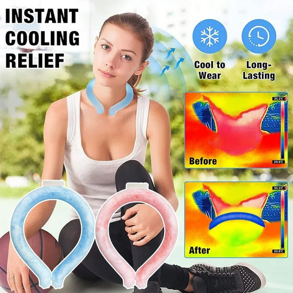 Cool Tube Wearable Cooling Neck Wraps Portable Neck Cooling Tube ...