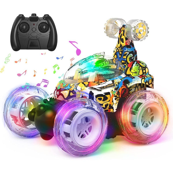 Remote Control Car, RC Stunt Car Invincible 360°Rolling Twister with ...
