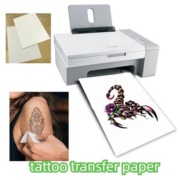 10sets A4 Printable Blank Temporary Tattoo Paper for Inkjet Laser ...