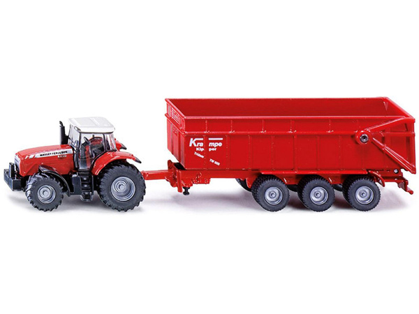 Massey Ferguson 8480 Dyna VT Tractor Red with Silver Top and Krampe ...