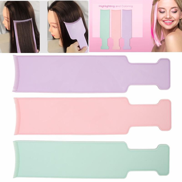 3PCS Balayage Boards Curved Comb Teeth Smoothing Surfaces Widen Foiling ...