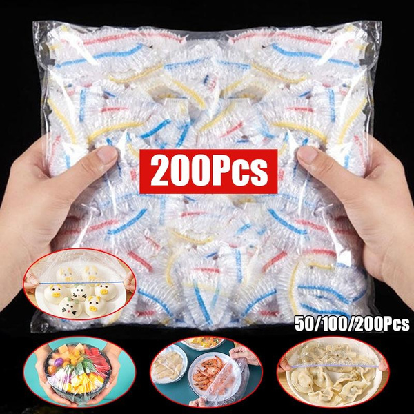 50/100/200Pcs Colorful Saran Wrap Disposable Food Cover Food Grade ...
