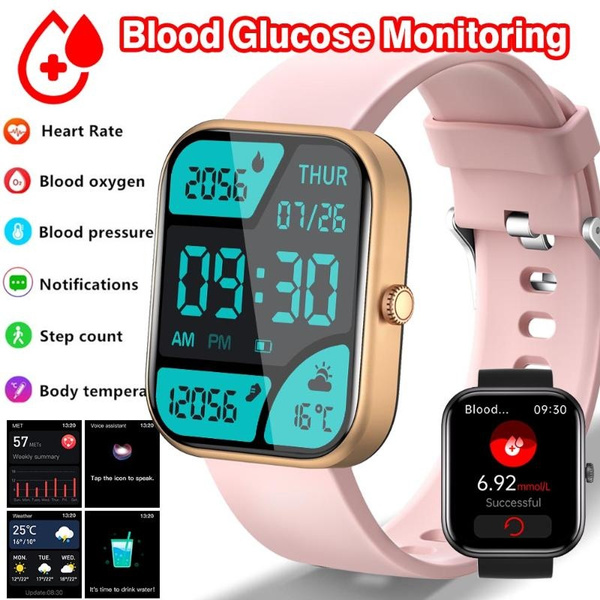 The new smartwatch comes with blood sugar monitoring function, 2-inch ...