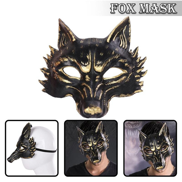 New Halloween Trendy Cosplay Wolf Mask Realistic Novelty Face Shield ...