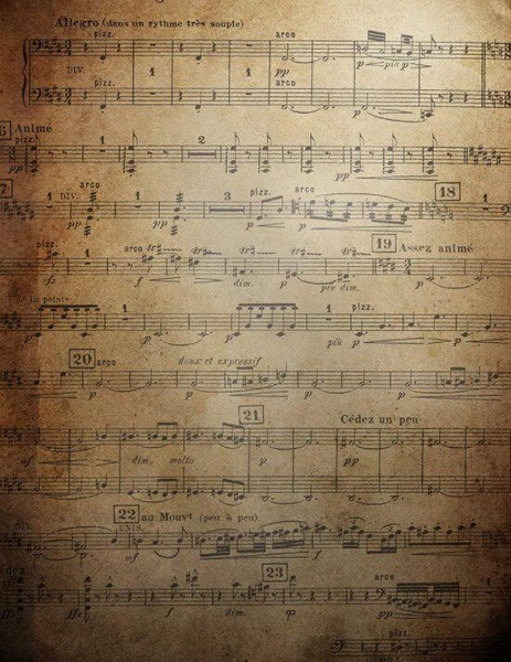 Vintage Music Notes Photography Studio Background Classical Score Retro ...