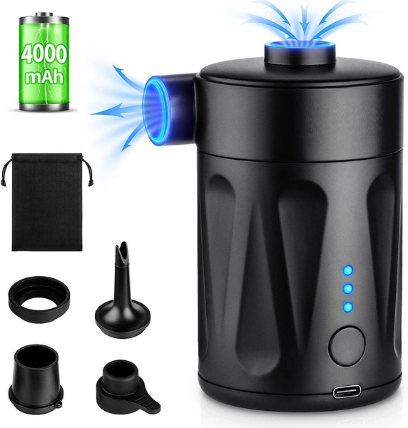 Electric Air Pump, Portable Air Mattress Pump Rechargeable Mini ...