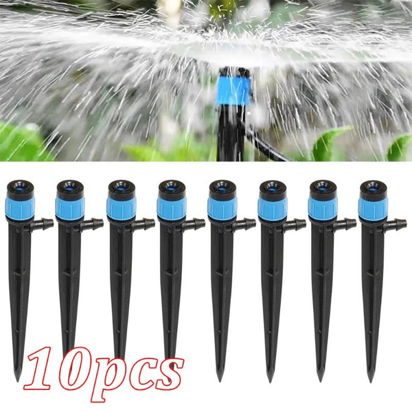10pcs Garden Micro drip irrigation 360 Degrees Rotating Nozzle Powder ...