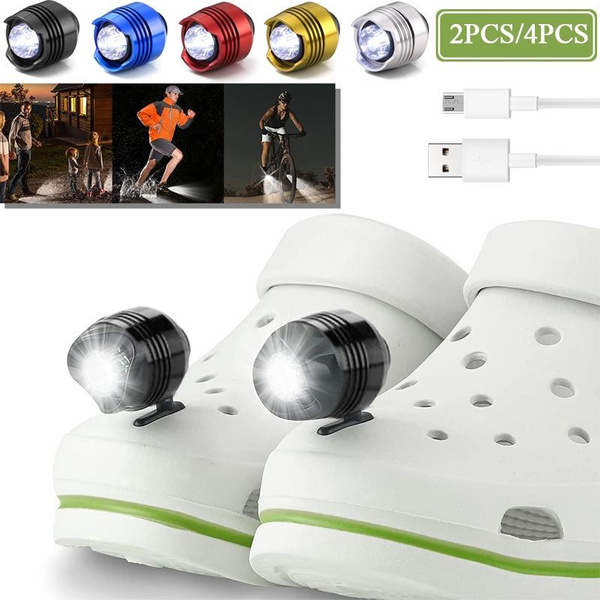 Croc Lights for Shoes Rechargeable Headlights for Croc Light Up Charm ...