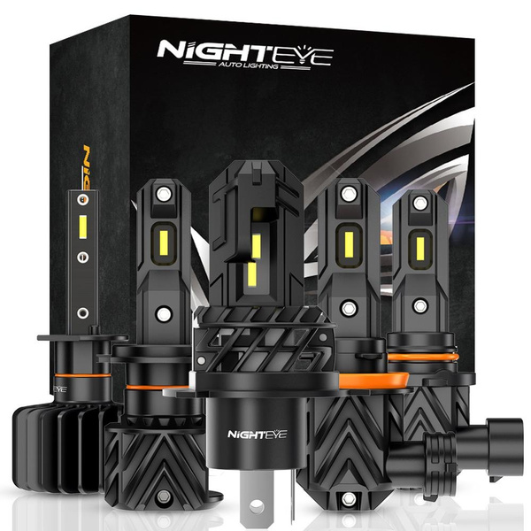 NightEYE 2PCS 1PAIR H7 Car Headlight Bulbs Kit H1 H4/9003/HB2 H11 9005 ...