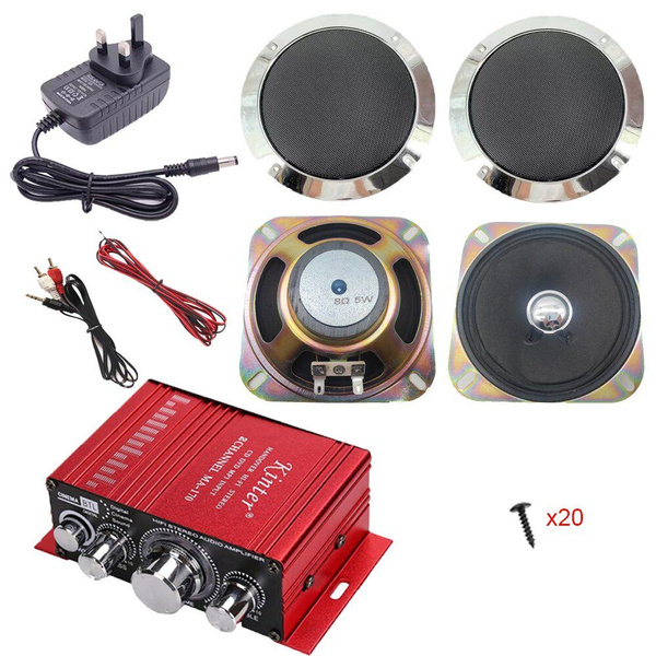 Hi-Fi 12V Amplifier DIY Arcade Game Audio Kit 4 Inch Speaker For ...