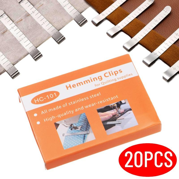 20PCS Sewing Clips Stainless Steel Hemming Clips 3 Inches Measurement ...