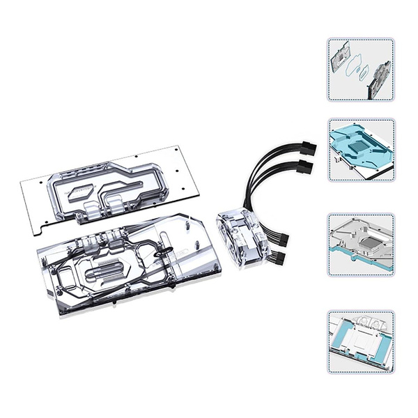 Bykski GPU Copper LED Water Block GPU Water Cooling Block for Gigabyte ...