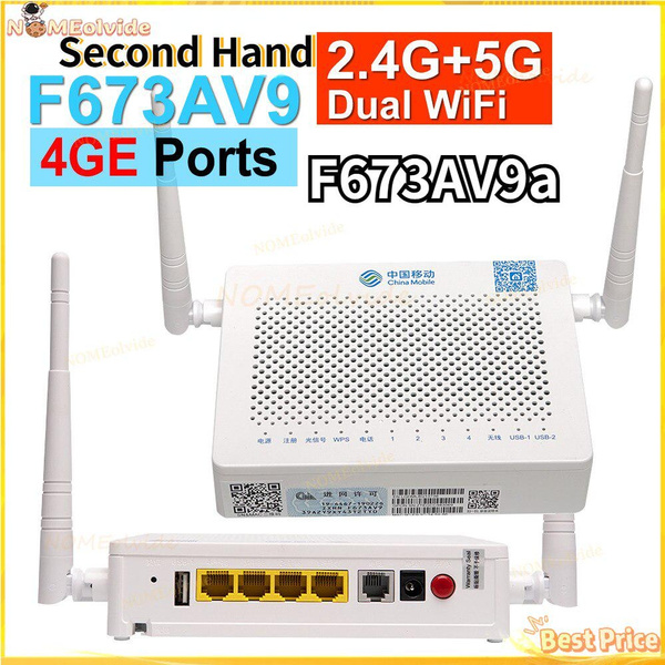 Second Hand F673AV9/F673AV9a Dual Band Used Optical ONU ONT GPON 4GE ...