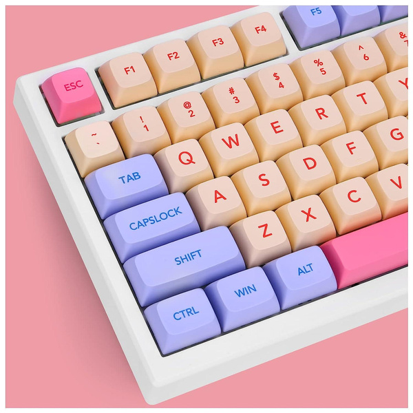 Pbt Keycaps 132 Keys Pink Cute Keycaps Dye-Sublimation Key Caps Xda ...