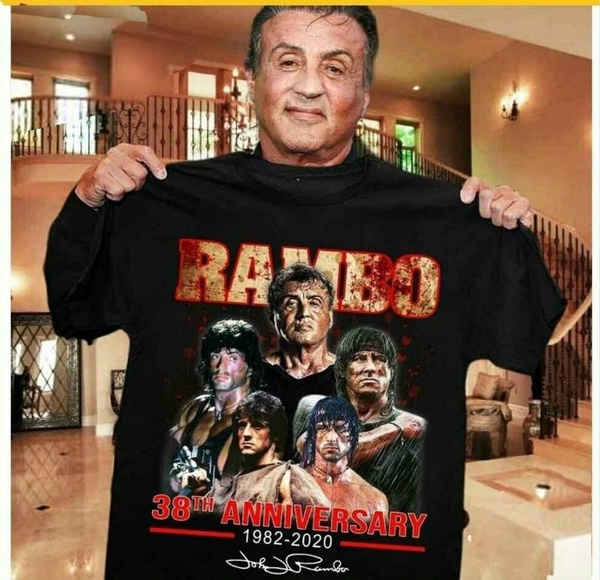 2023 RAMBO 38th Anniversary T-Shirt Signature Thank you For The ...