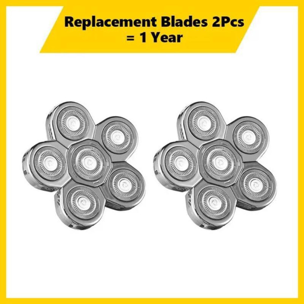 1/2Pcs Electric Shaver Replacement Heads 6 in 1 Floating Replacement ...