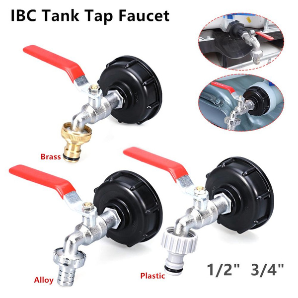 IBC Tank Tap Adapter S60 Thread Garden Quick Connect Faucet Alloy Tank ...