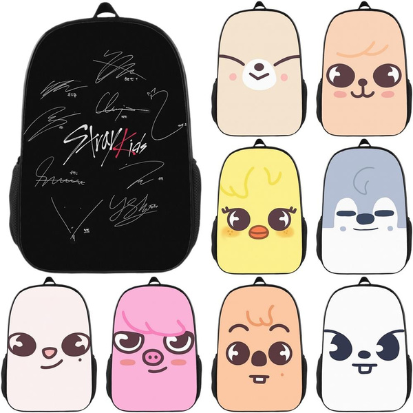 SKZ SKZOO Stray Kids Backpack Students Daily School Bag Fashion Casual ...