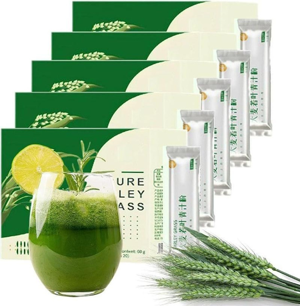 1/5 Box Barley Grass Powder Pure & Organic, Barley Grass Juice Powder ...
