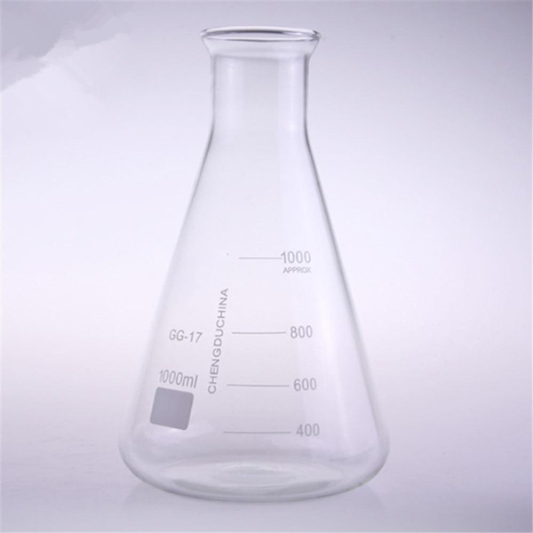 1000ml,Glass Erlenmeyer Flask,Glass Conical Flask,Bell Mouth Neck ...