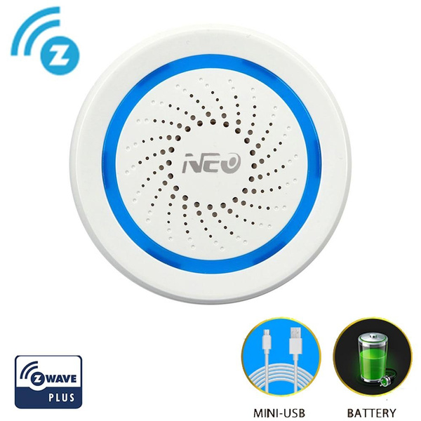 NEO COOLCAM Z-wave Plus Wireless Alarm Siren Home Automation Battery ... NEO COOLCAM Z-wave Plus Wireless Alarm Siren Home Automation Battery ...