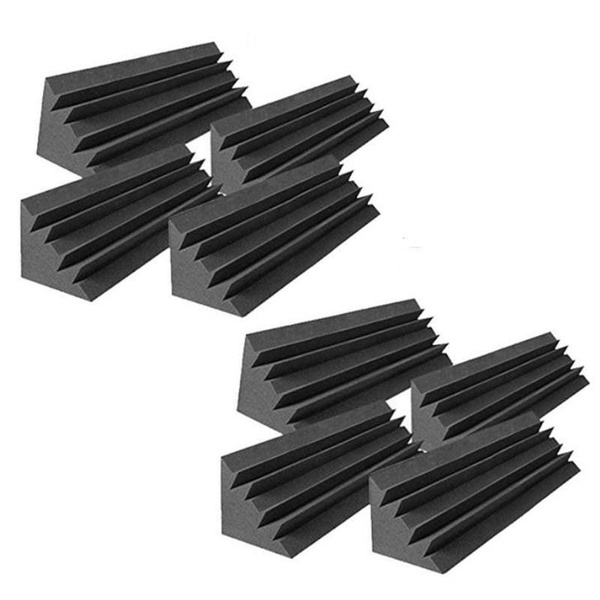 8 Pcs Acoustic Panels Studio Soundproof Foam,Sound Treatment Bass Trap ...