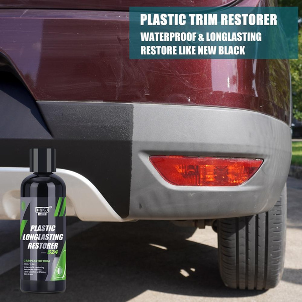 Car Plastic Restore Coating Agent Auto Plastic Rubber Exterior Refresh ...