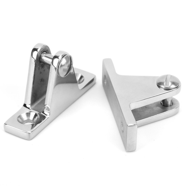 Deck Hinge Mount, Bimini 316 Stainless Steel 90° Deck Hinge Bimini Top ...