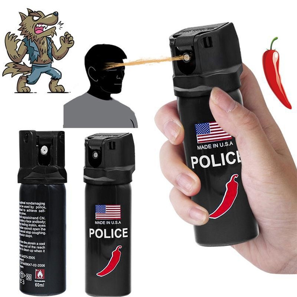 New Arrival! 60ml Police Pepper Water Spray, Wolf and Riot Defense with ...