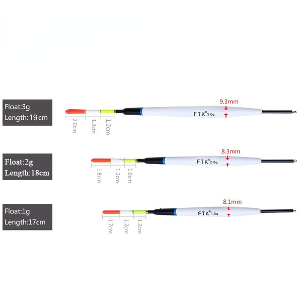 Wholesale 30 PCS Of Thick Short Tailed Floating Floats Eye-catching ...